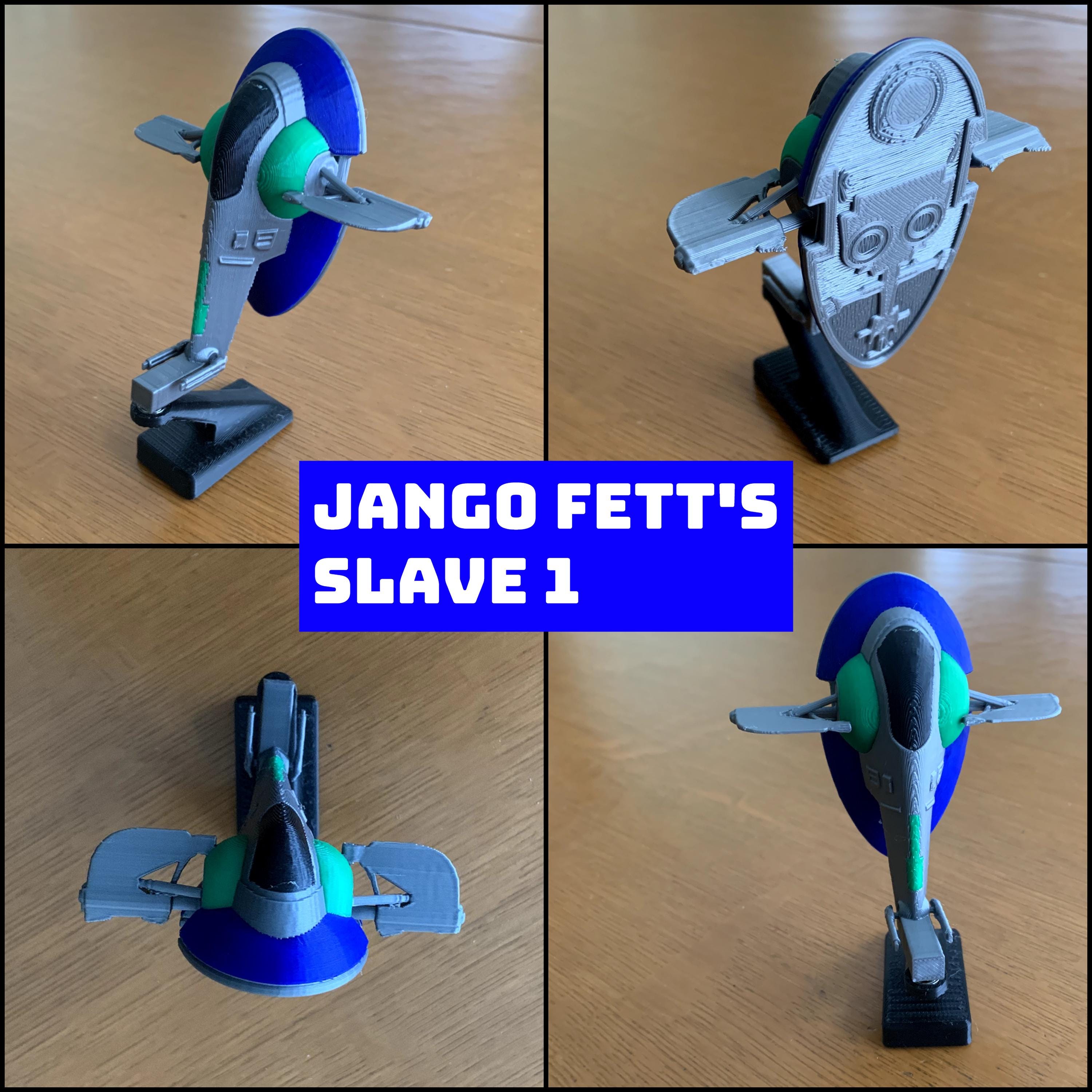 Jango Slave 1 Starship Car Dashboard Drift Ornament – JakeMakes