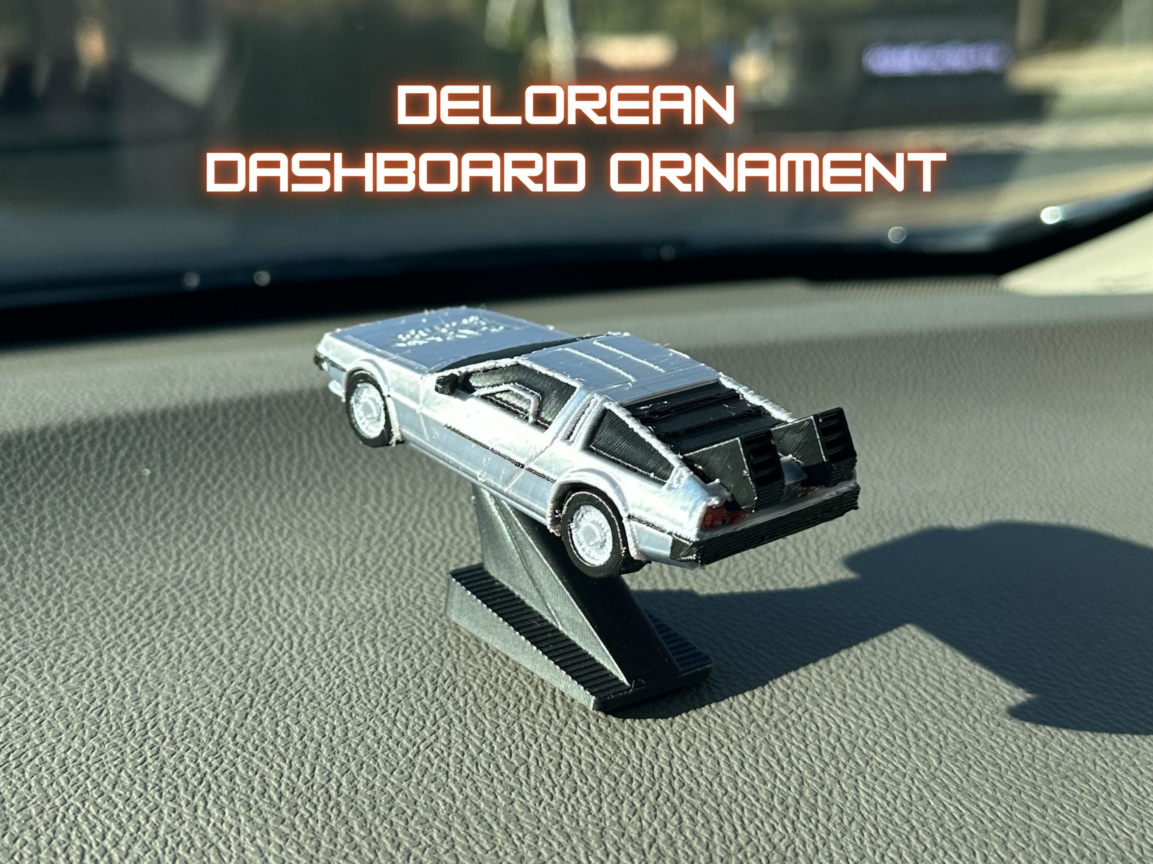DeLorean Dashboard Drift Ornament - SciFi Car Decoration – JakeMakes